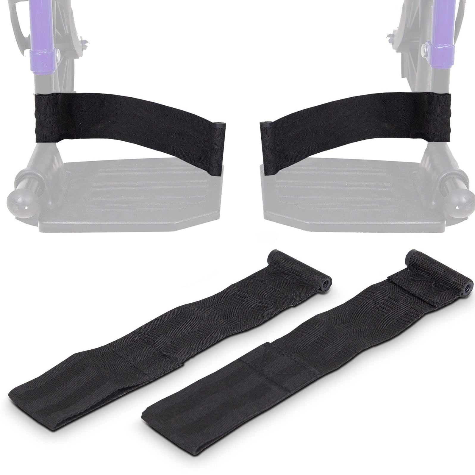 Wheelchair Heel Loops - Footrest Straps — Vive Health