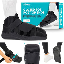Closed Toe Post OP Shoe - Foot Brace Support — Vive Health