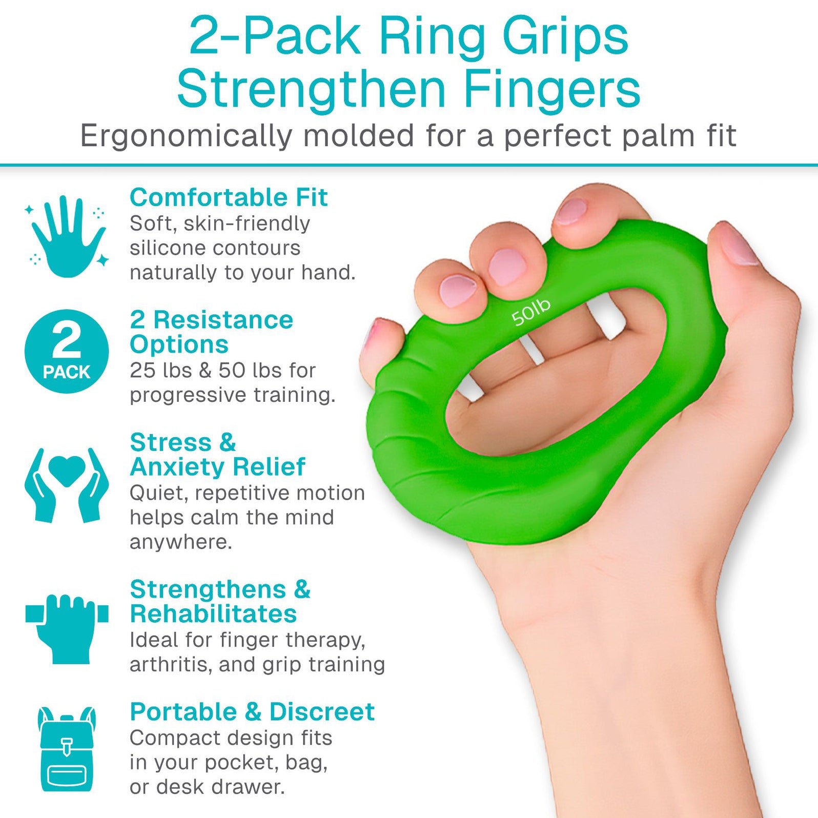 Ergonomic Ring Grips - Arthritis Treatment — Vive Health