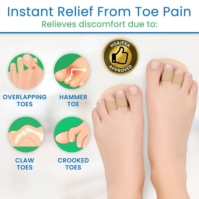 Double Toe Splint - Hammertoe Straightener Pad — Vive Health