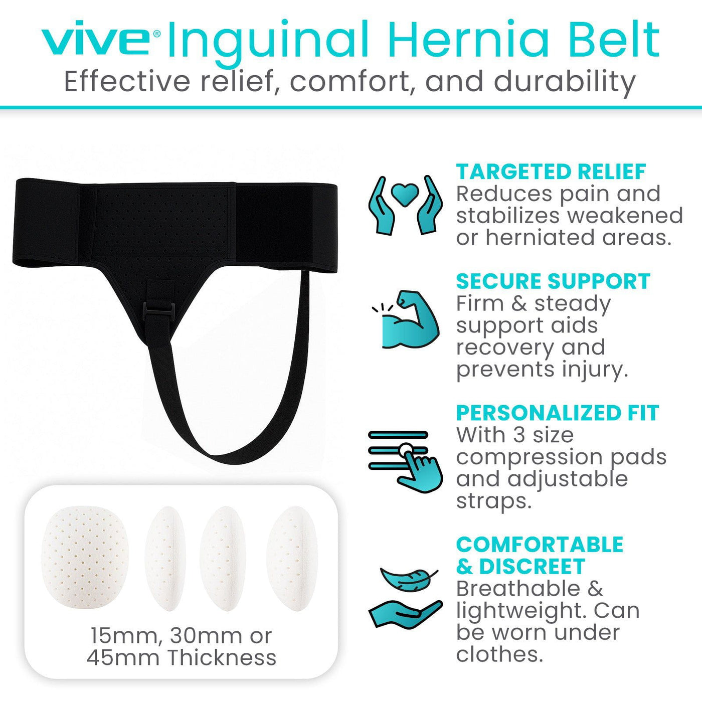 Inguinal Hernia Belt - Compression Support — Vive Health