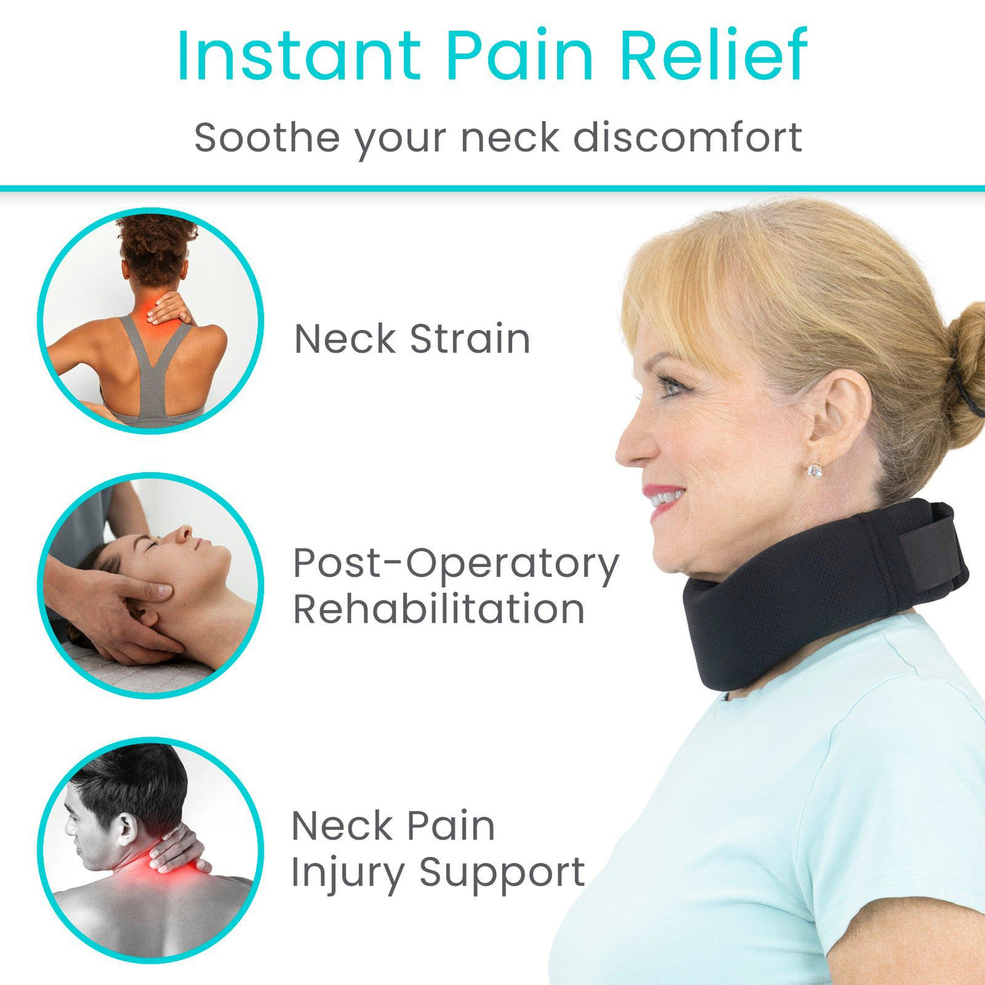 Neck Support Brace - Whiplash and Sprain Relief — Vive Health