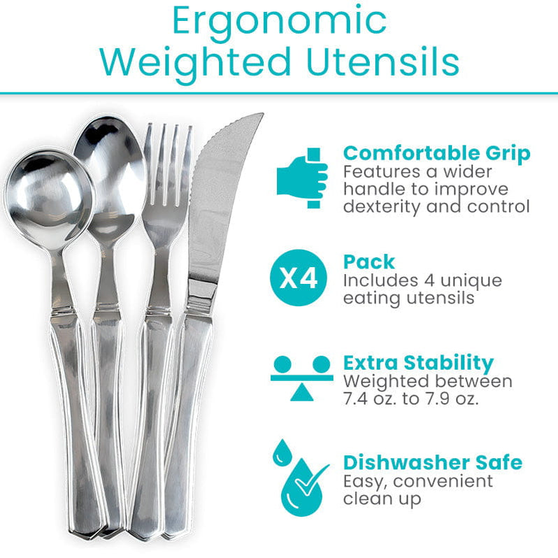 Weighted Utensil Set for Eating & Parkinson's Tremors — Vive Health