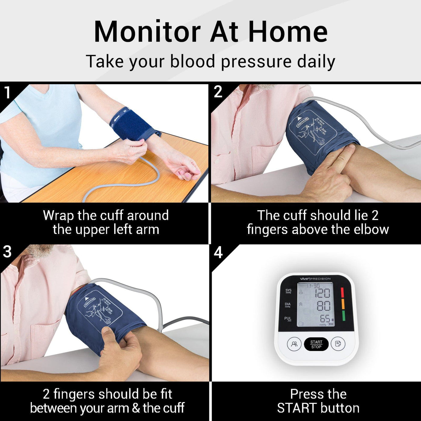 Standard Blood Pressure Monitor - Vitals Tracking — Vive Health