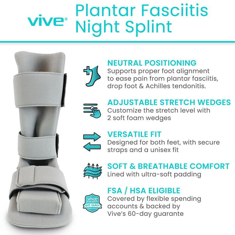 Plantar Fasciitis Night Splint - Heel Pain Relief — Vive Health