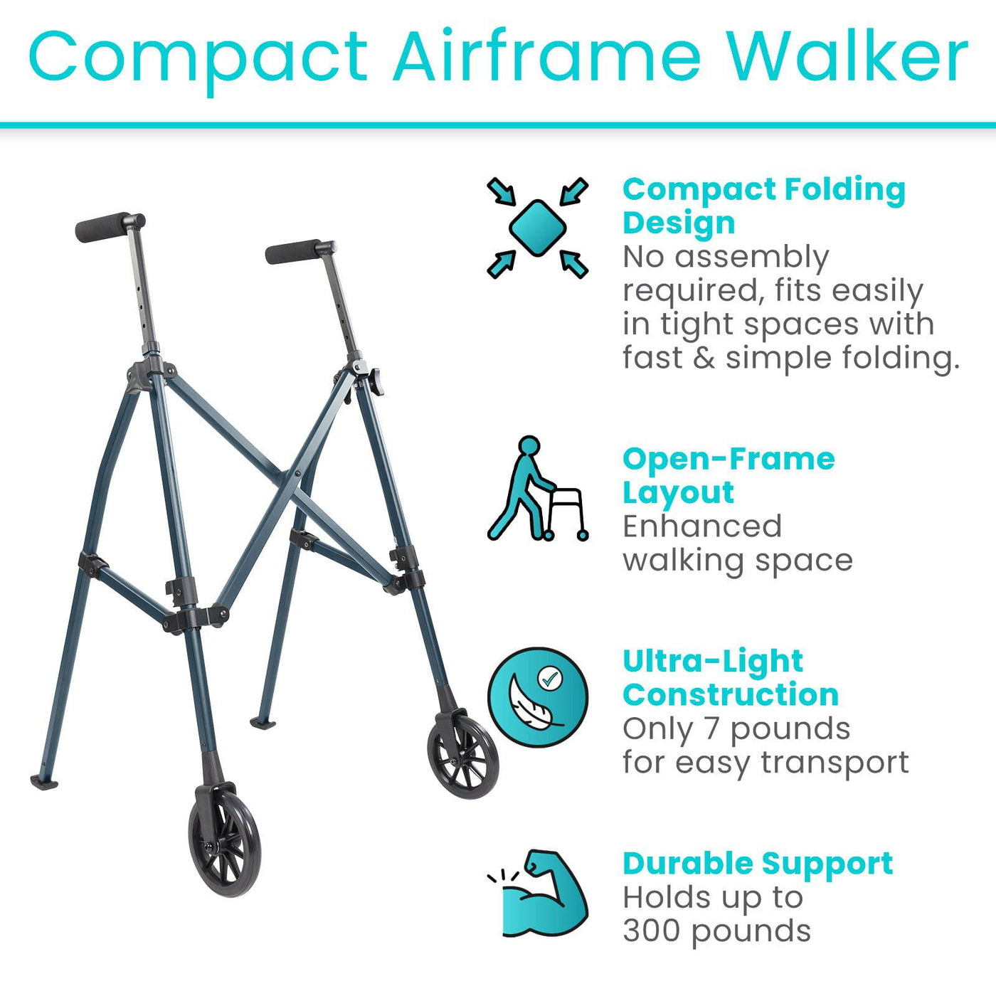 Compact Airframe Walker - Lightweight — Vive Health