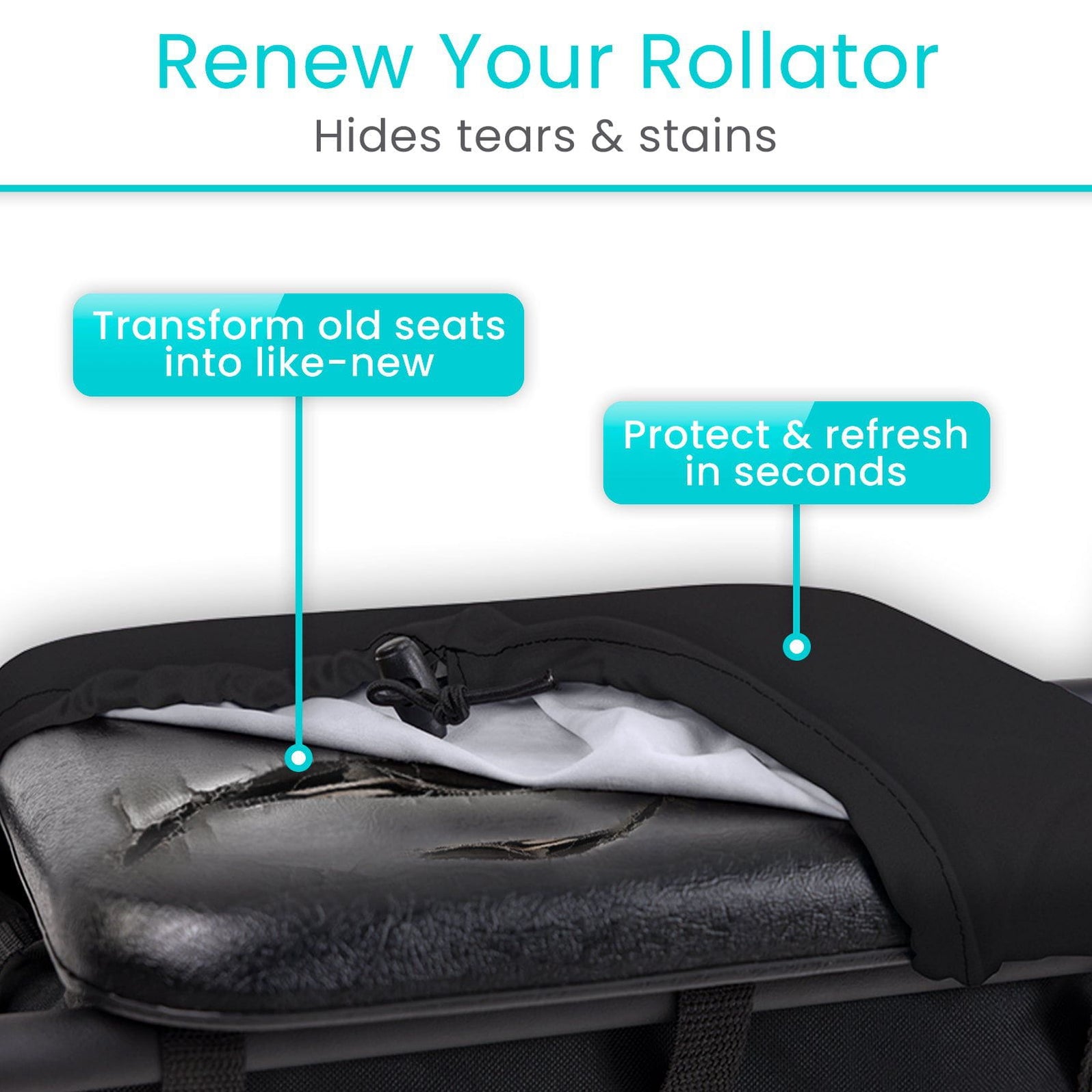 Rollator Seat and Backrest Cover — Vive Health