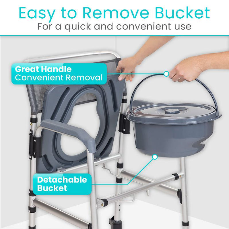 Shower Commode Transport Wheelchair - 3 in 1 — Vive Health