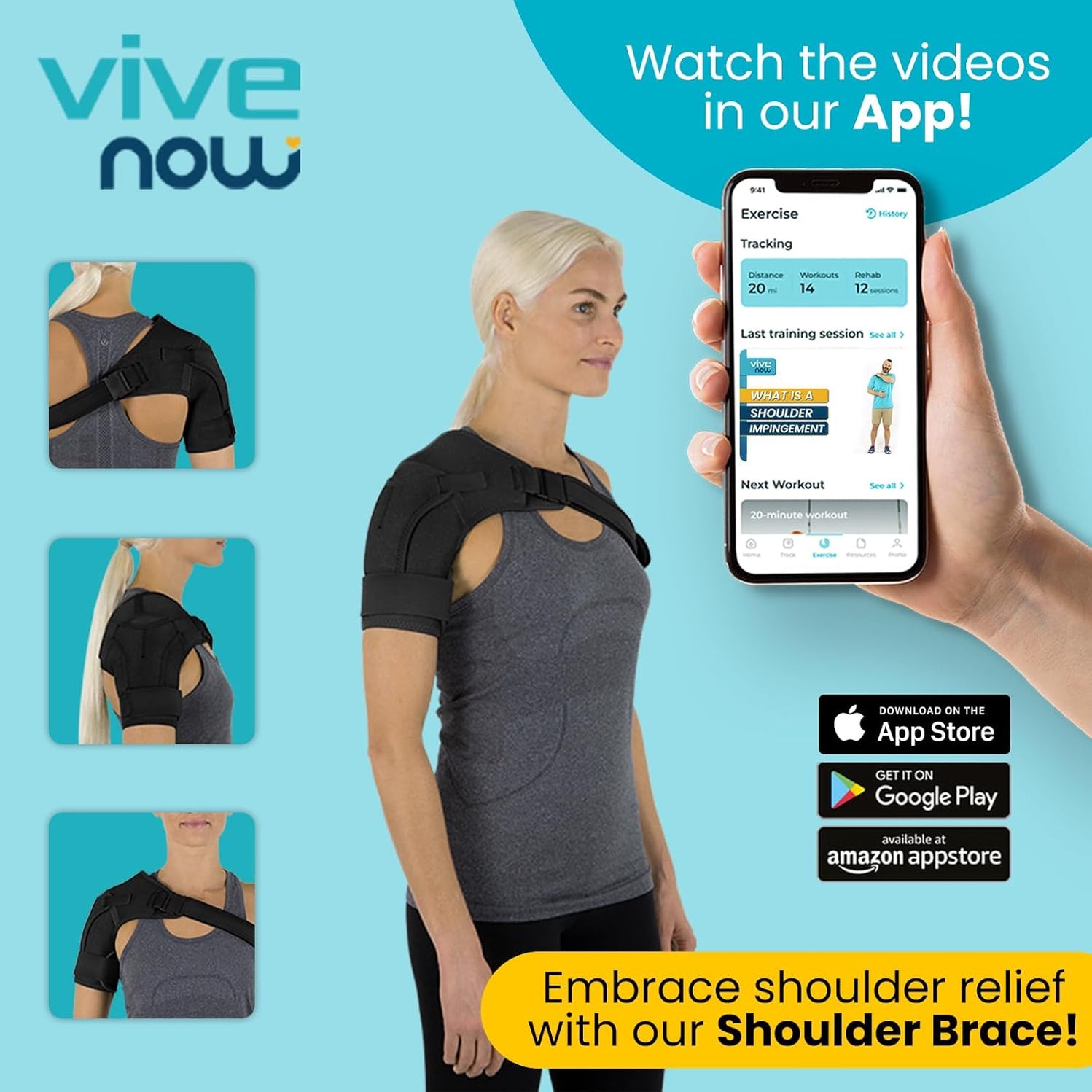 Shoulder Brace - Rotator Cuff Stabilizing Support — Vive Health