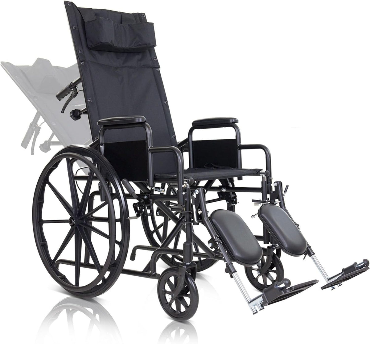 Reclining Wheelchair with Headrest — Vive Health