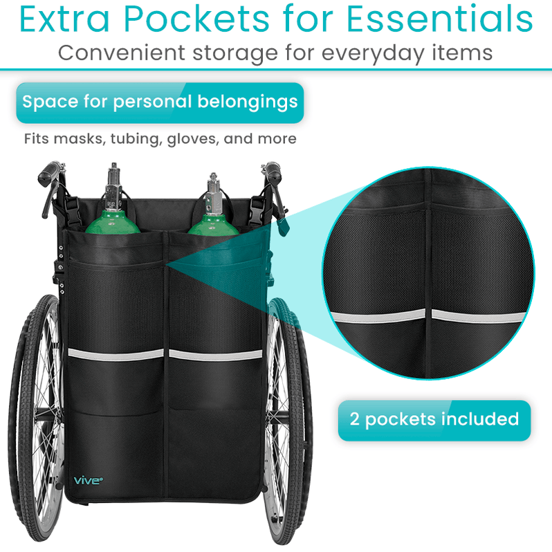 Dual Oxygen Tank Holder Bag - D M E Cylinders — Vive Health