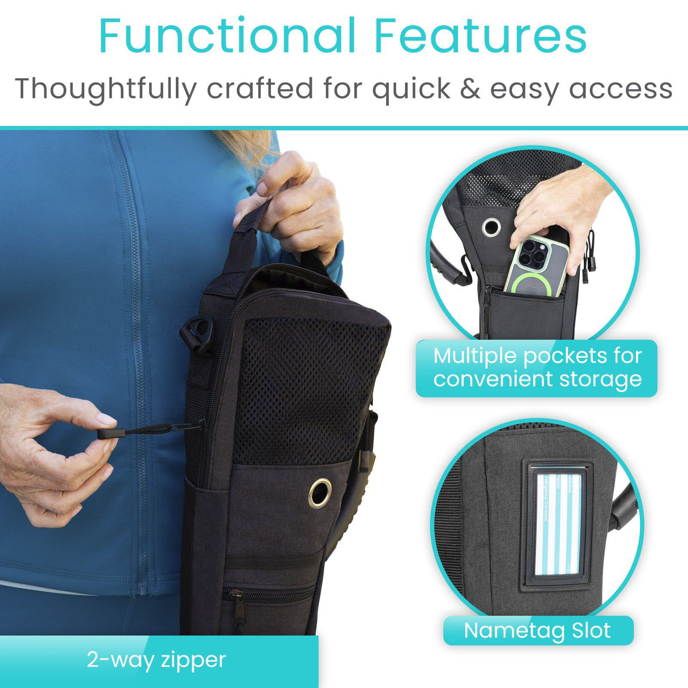 Oxygen Tank Shoulder Bag - Carry Bag — Vive Health