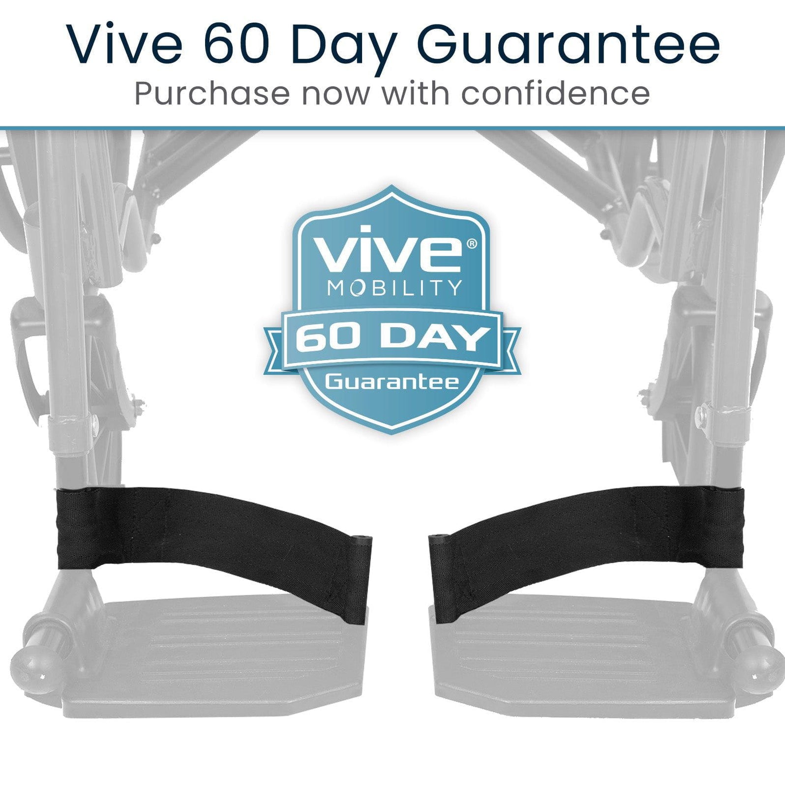 Wheelchair Heel Loops - Footrest Straps — Vive Health