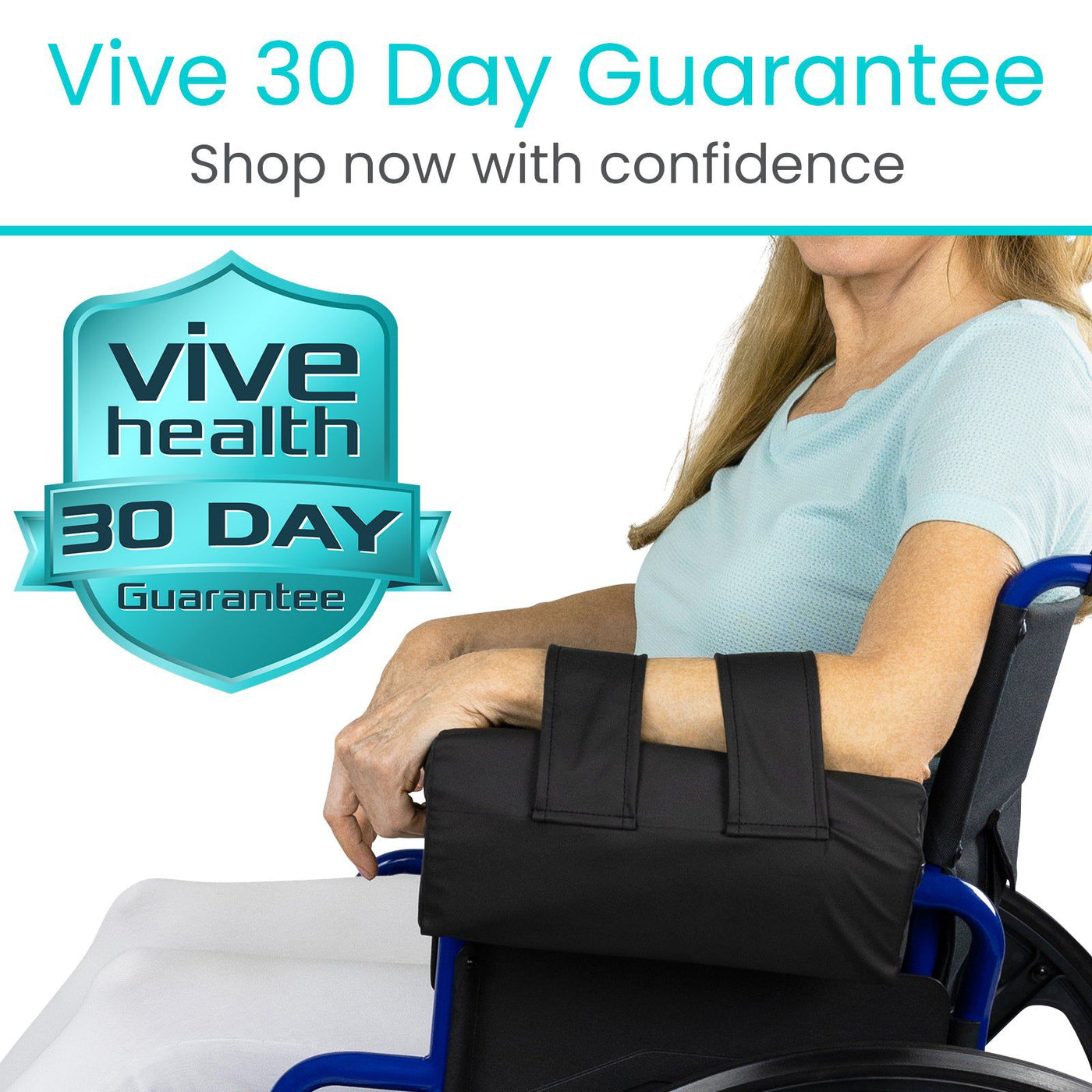 Lateral Wheelchair Armrest - Enhanced Padding — Vive Health