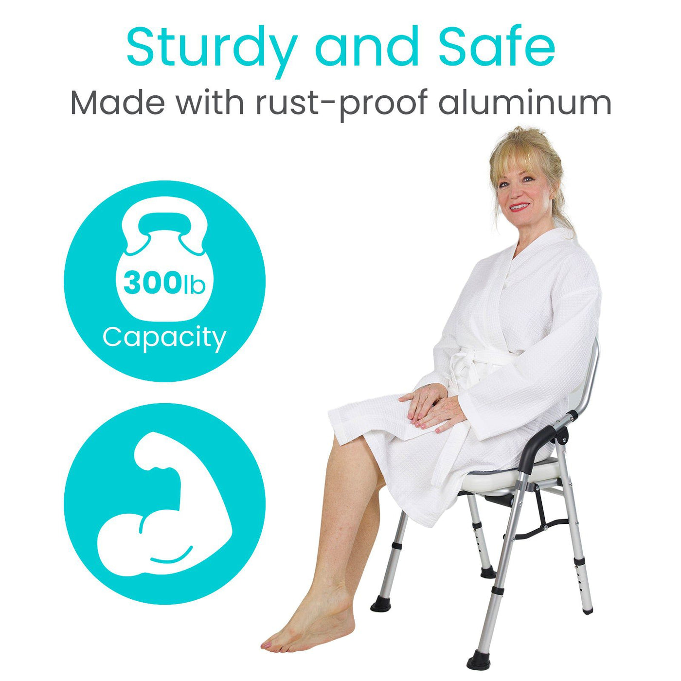 Folding Shower Chair | Collapsible Shower Chair for elderly — Vive Health