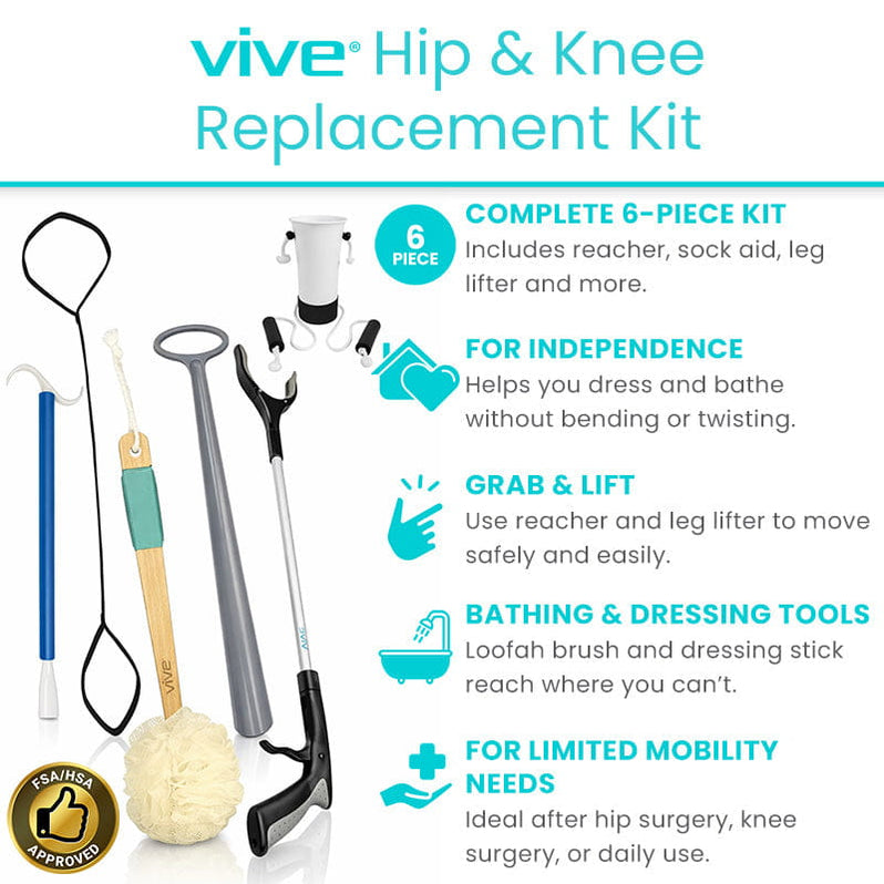 Hip & Knee Replacement Kit - Surgery Recovery Aids — Vive Health