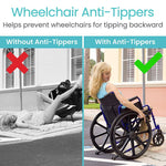 Straight Anti-Tippers - Wheelchair Aid — Vive Health