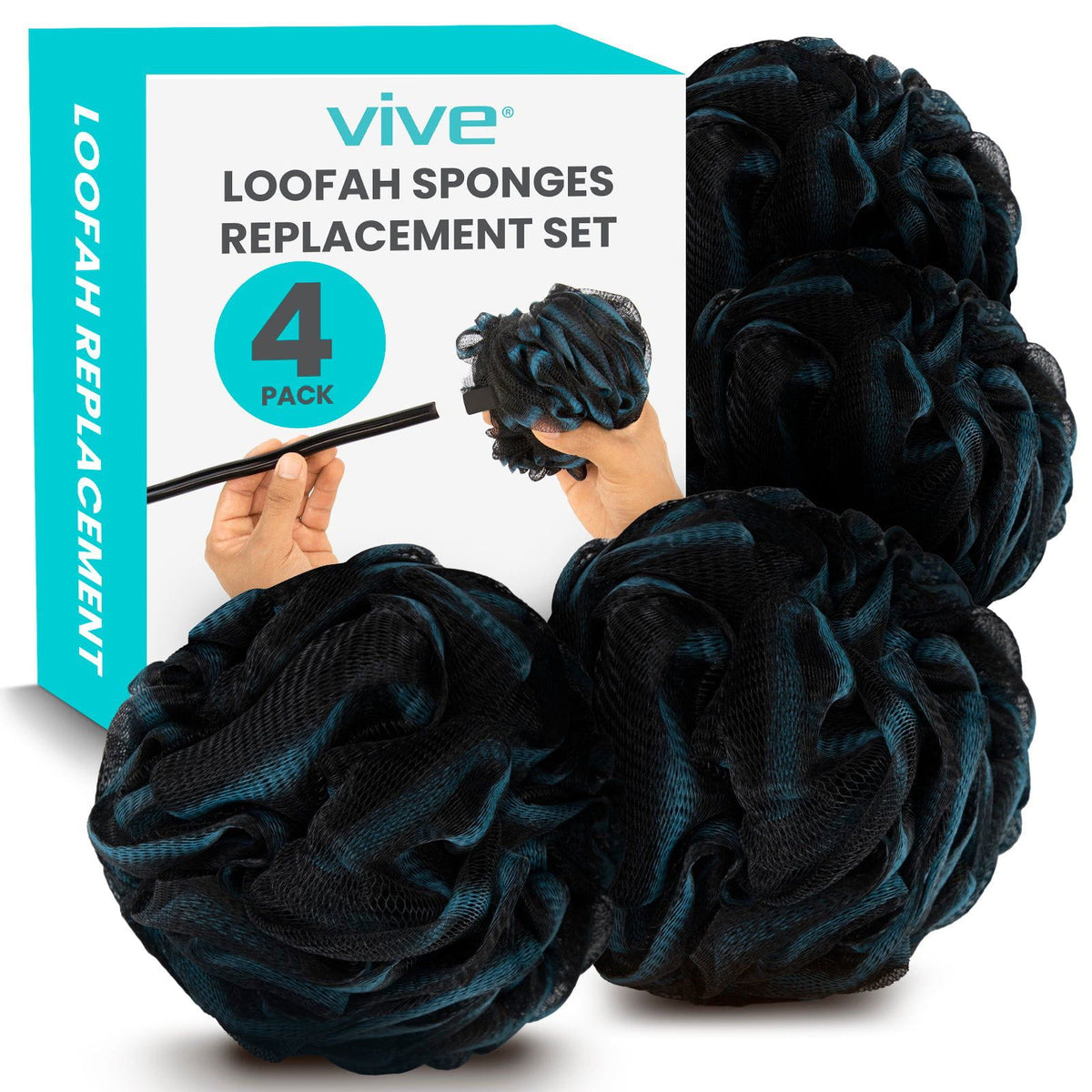 Bendable Loofah Replacement Set - Vive Health
