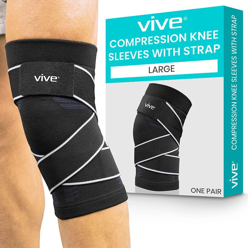 Compression Knee Sleeve with straps — Vive Health