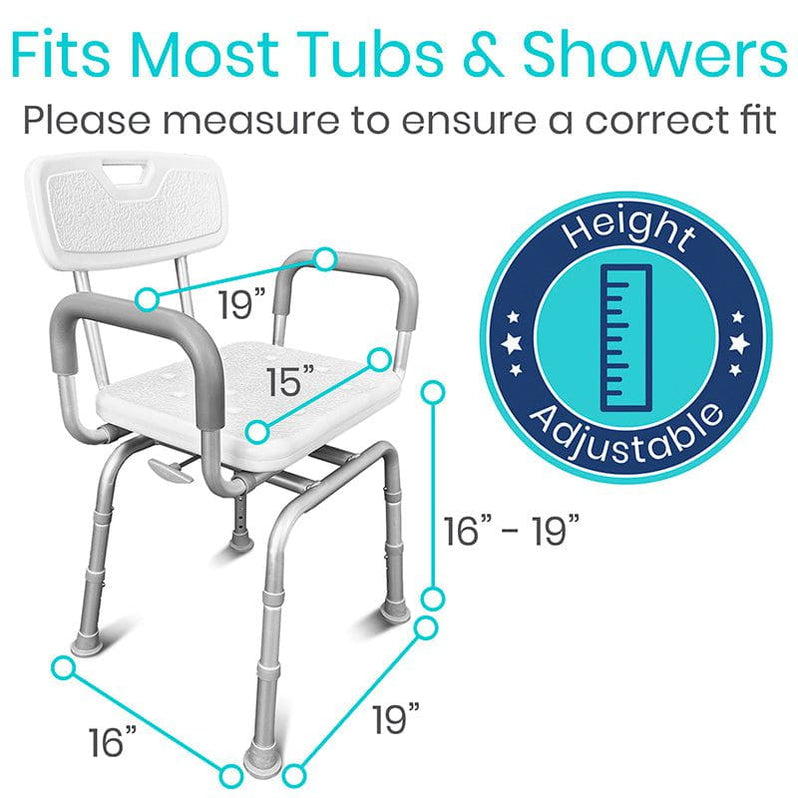 Swivel Shower Chair - Independent Bath Support — Vive Health