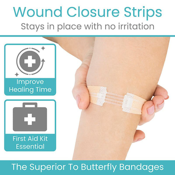 Wound Closure Kit - No Stitches Band Aid - Vive Health