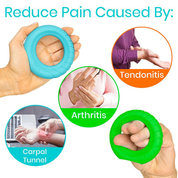 Ergonomic Ring Grips - Arthritis Treatment - Vive Health
