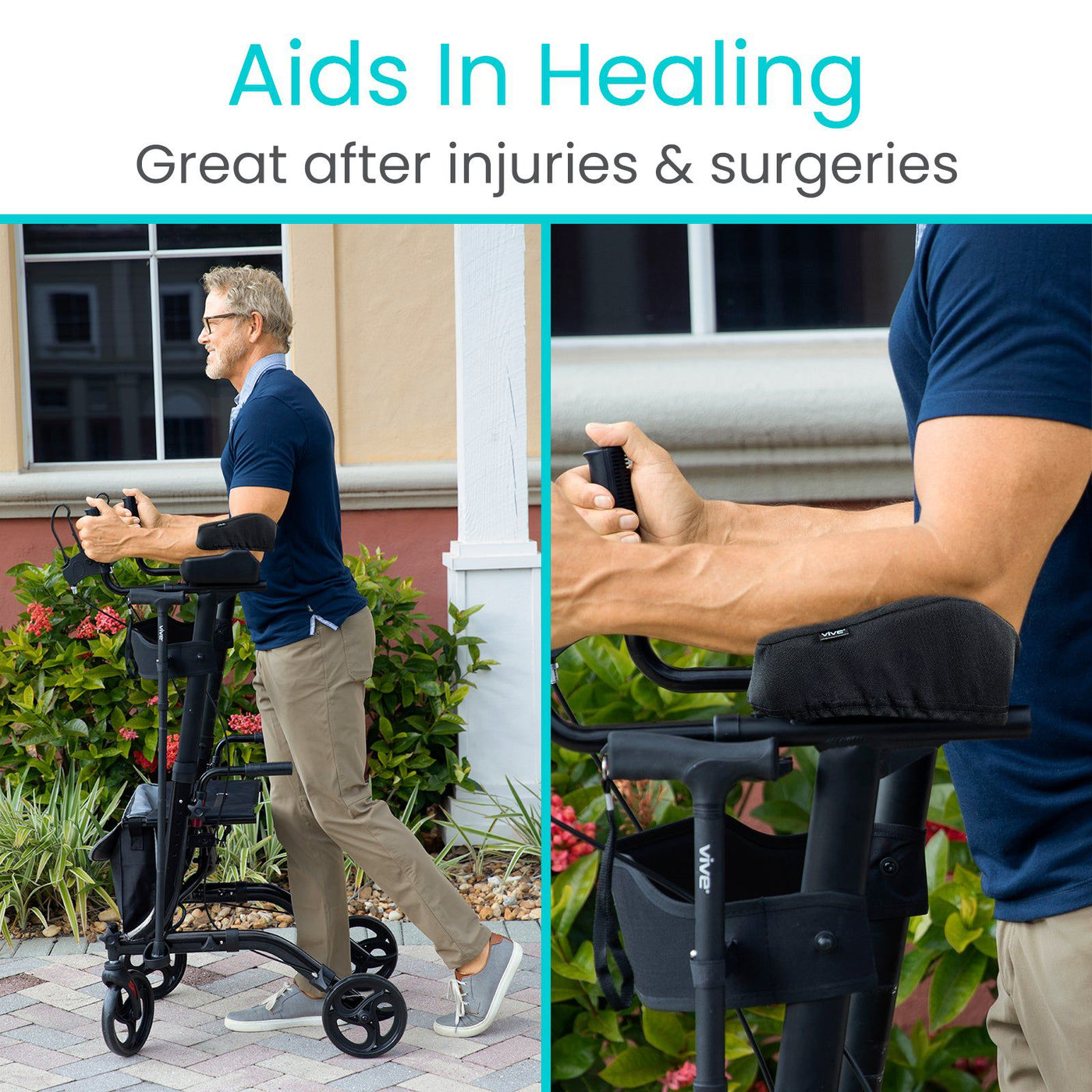 Upright Walker Forearm Pads — Vive Health