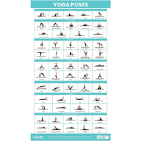 Yoga Poses Poster - Improve Flexibility, Strength and Balance - Vive Health