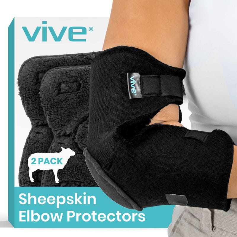 Sheepskin Elbow Protectors - Elbow Protection - Vive Health