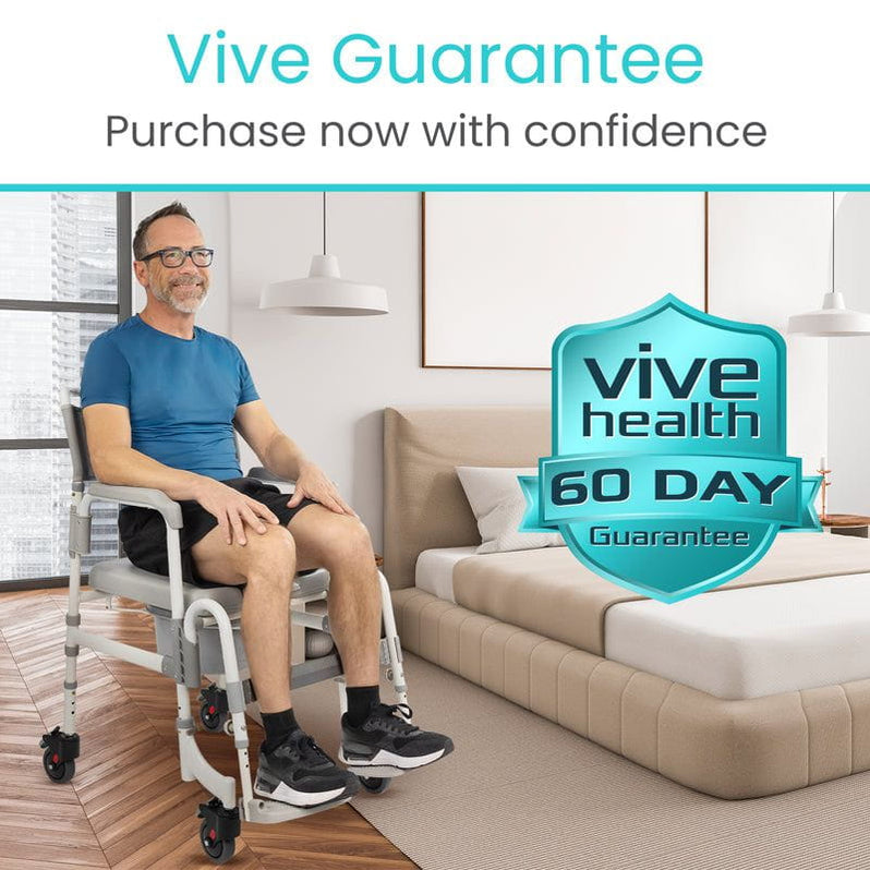 Shower Commode Transport Chair — Vive Health