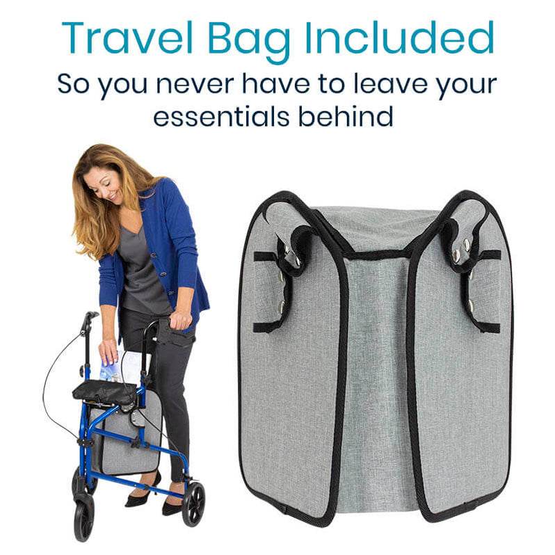 3 Wheel Rollator - Hip Back & Knee Pain Relief — Vive Health