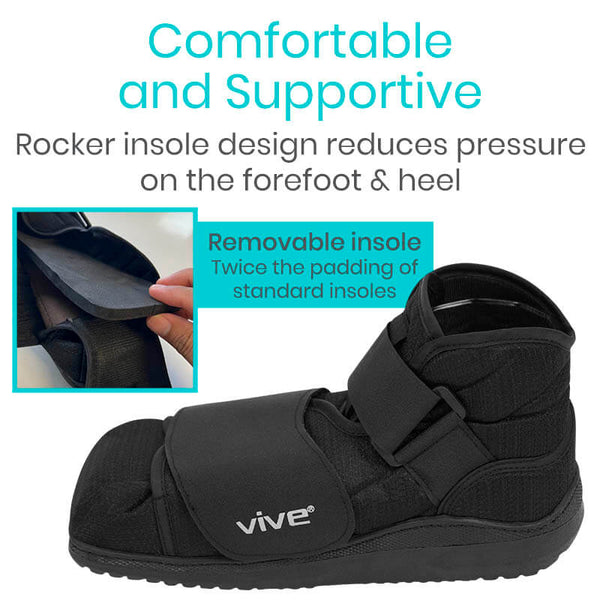 Closed Toe Post OP Shoe - Foot Brace Support - Vive Health