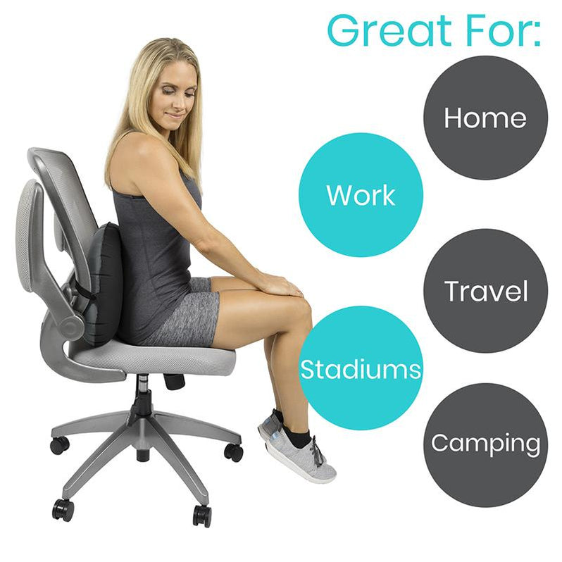 Inflatable Lumbar - Office Chair or Car Support — Vive Health