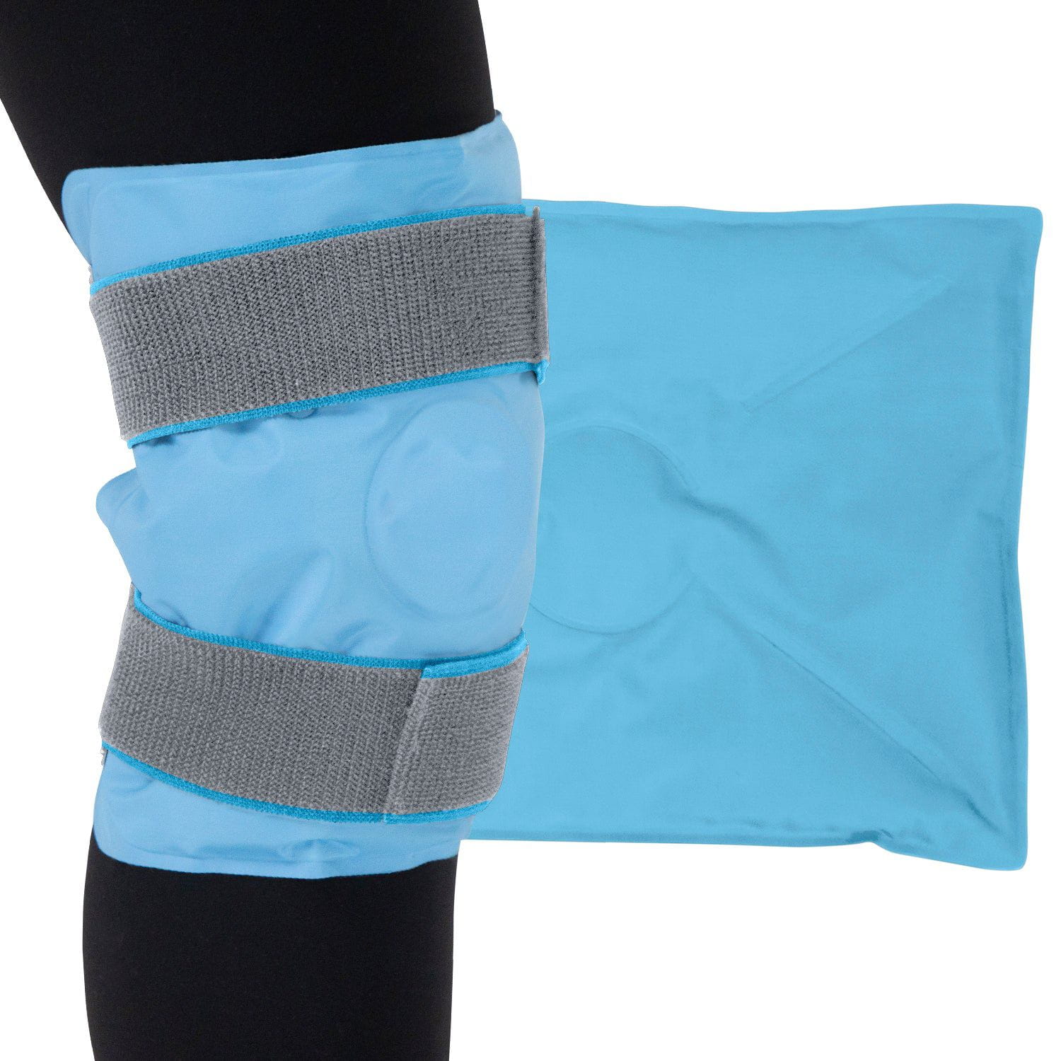 Knee Ice Pack Dual Straps - Knee Injury Recovery Pain Relief - Vive Health