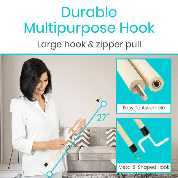 Detachable Dressing Stick with Zipper Puller - Vive Health