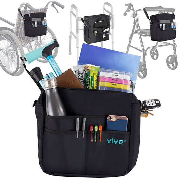 Rollator Bag - Walker Accessories for Travel - Vive Health