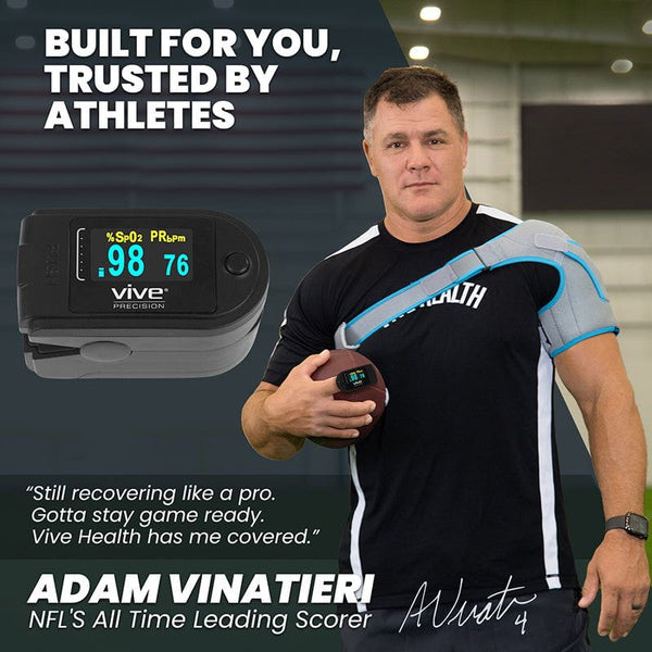 Smart Pulse Oximeter - Oxygen Saturation Tester - Vive Health