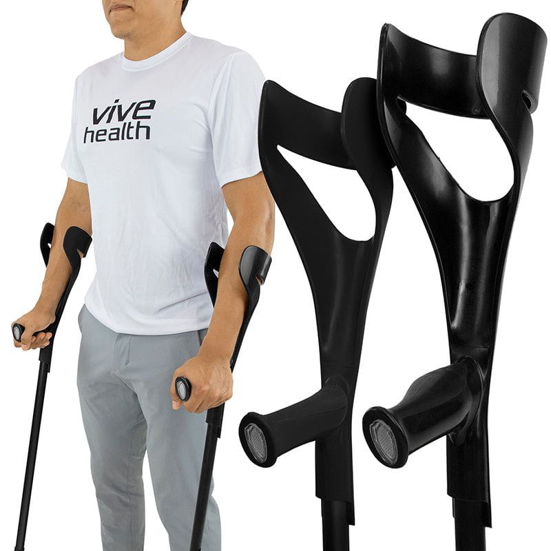 Forearm Crutches - Elbow & Arm Crutch for Walking - Vive Health