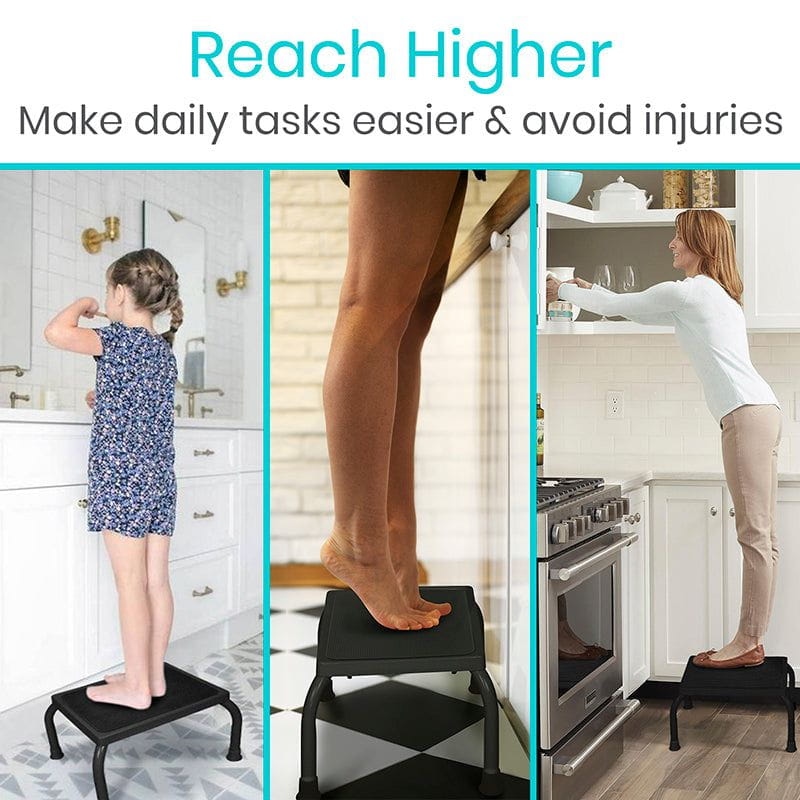 Foot Step Stool - Kitchen, Bathroom or Bedroom Safety - Vive Health