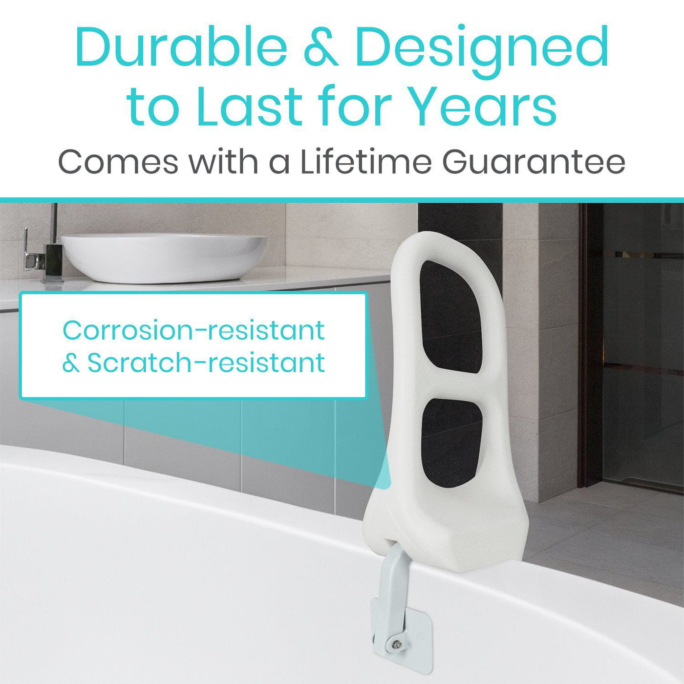 Bathtub Safety Rail - Tub Handrail & Grab Bar — Vive Health