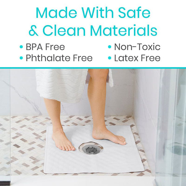 Shower Mat - Non Slip for Bath Safety - Vive Health