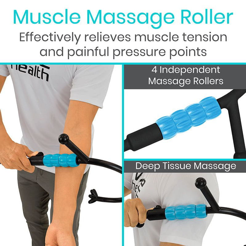 Massage Can with Roller & Interchangeable Heads — Vive Health