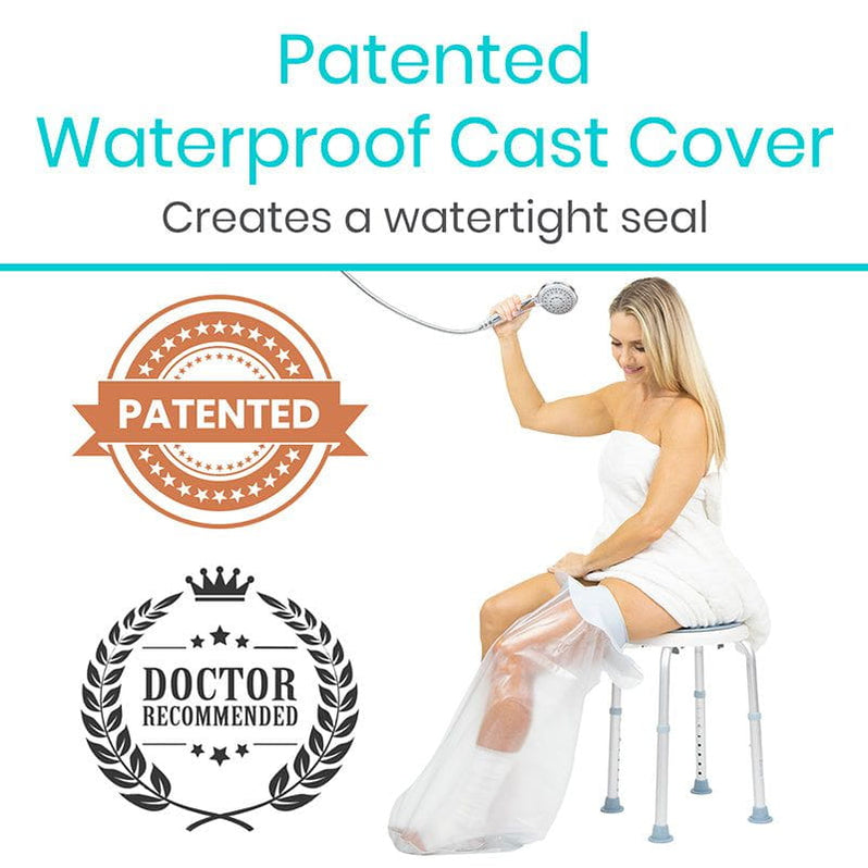 Cast Cover for Leg - Waterproof Protector for Shower — Vive Health