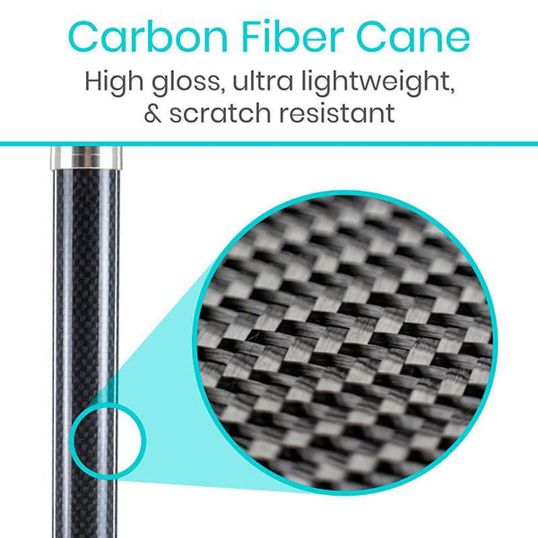 Carbon Fiber Standing Cane - Lightweight & Durable - Vive Health