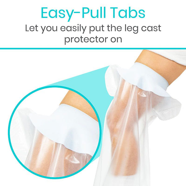 Cast Cover for Leg - Waterproof Protector for Shower - Vive Health