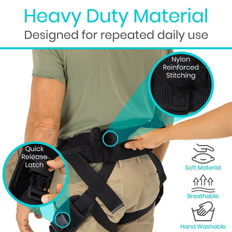 Heavy Duty Transfer Belt With Leg Straps — Vive Health