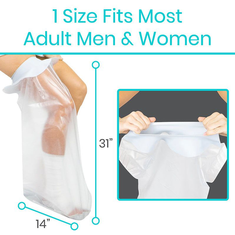 Cast Cover for Leg - Waterproof Protector for Shower — Vive Health