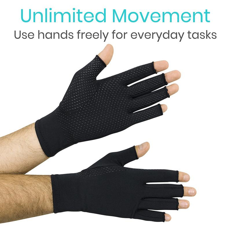 Copper Compression Gloves - Fingerless Arthritis Gloves — Vive Health