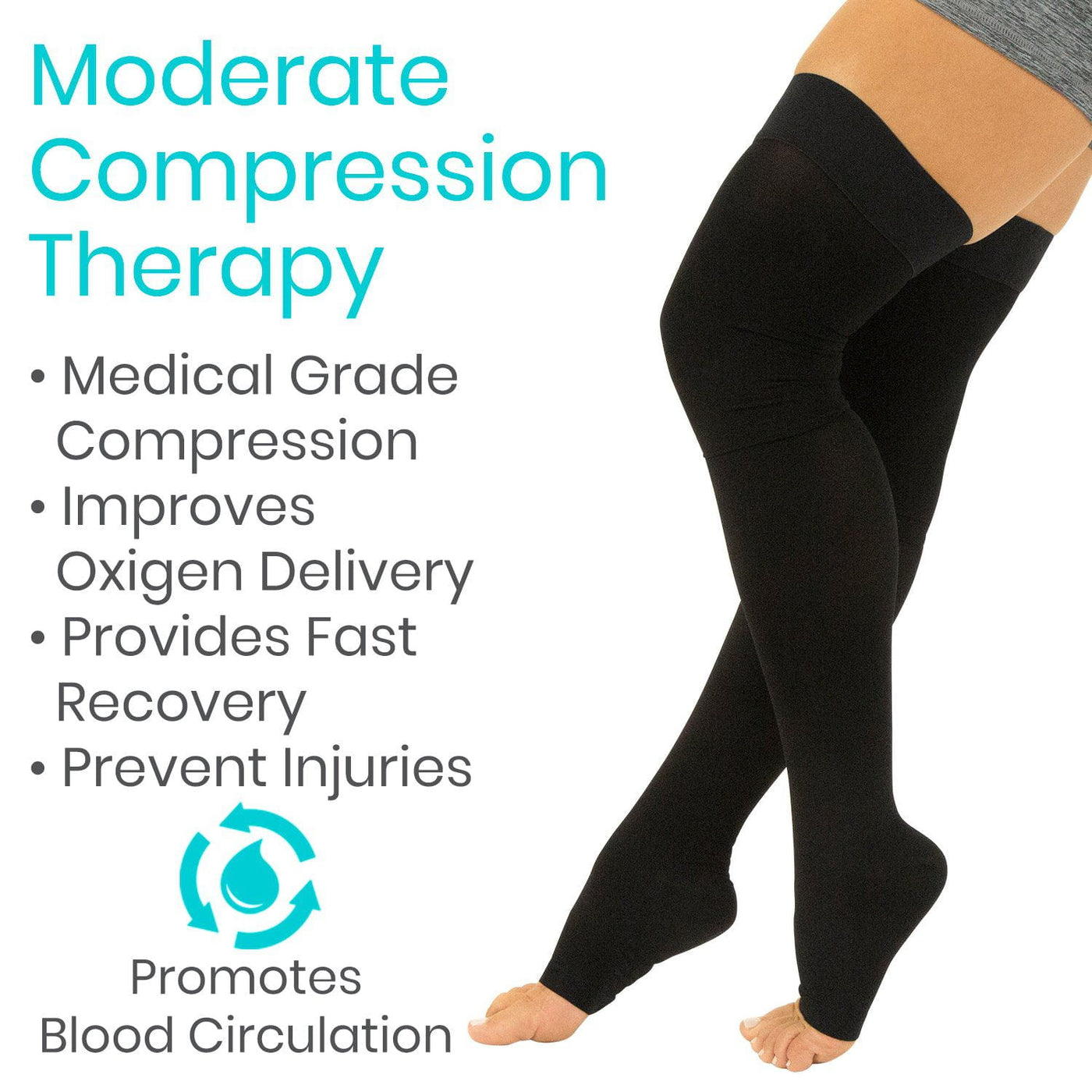 Thigh High Compression Stockings — Vive Health