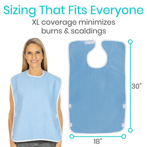Adult Bibs - Reusable Waterproof Clothing Protectors - Vive Health